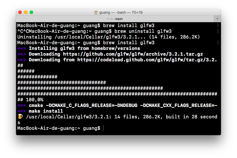 OpenGL教程0 | Tmirun blog